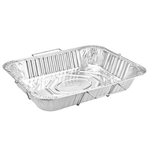 Nicole Fantini Heavy Duty Aluminum Foil Rectangular Rack Roaster with Handle (5)