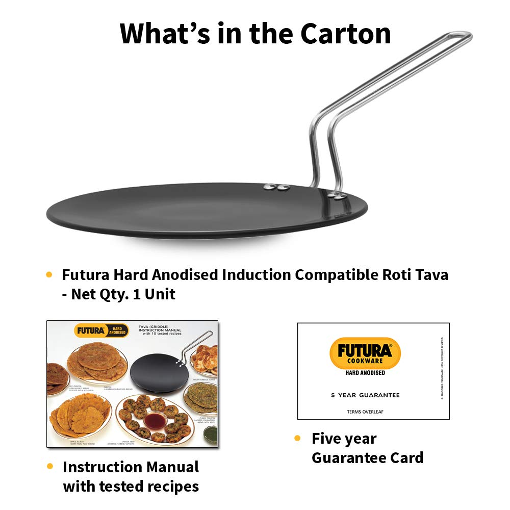 Hawkins Futura Hard Anodised Induction Roti Tawa 24cm 4.88mm IART24