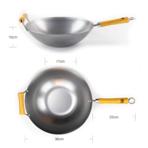 School of Wok - 14"/36cm Carbon Steel Wok