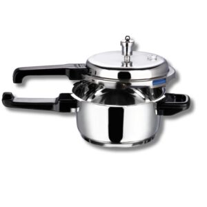 vinod v-10l stainless steel sandwich bottom pressure cooker, 10-liter