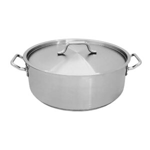 update international sbr-15 brazier with cover, 15 qt, silver