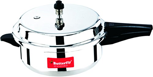 Butterfly SP-SP Standard Plus Aluminum Senior Pan Pressure Cooker, 5.5-Liter