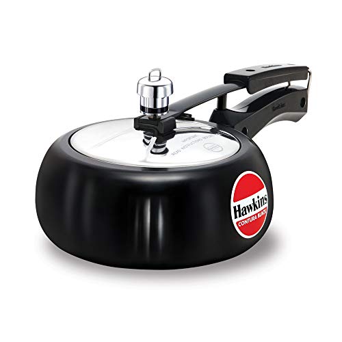 Hawkins Contura Hard Anodised Pressure Cooker 2 Liters Black