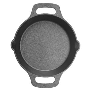 winco cast iron skillet, black