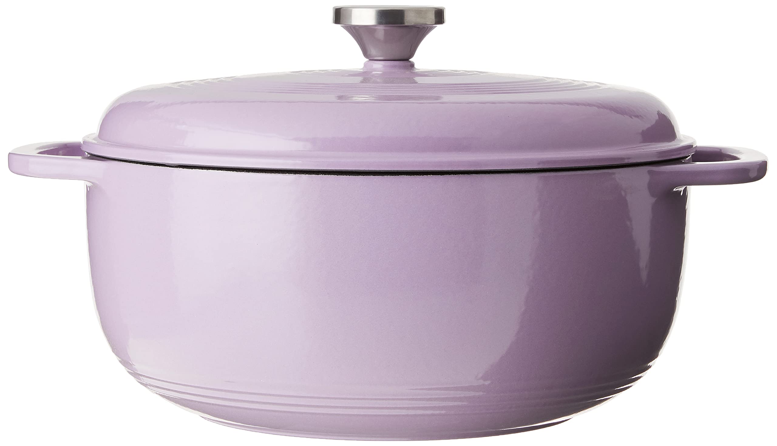 Lodge Enameled Dutch Oven, 6 Qt, Lilac & Enameled Cast Iron and Stoneware Care Kit, 12 oz