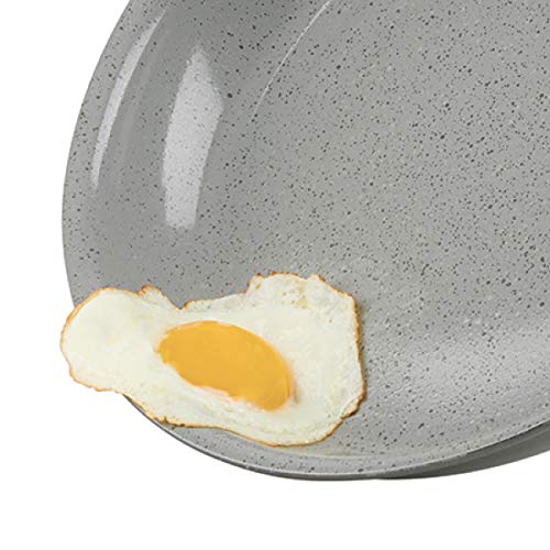 Trudeau Pure Ceramic Frying Pan, 12-Inch, Grey