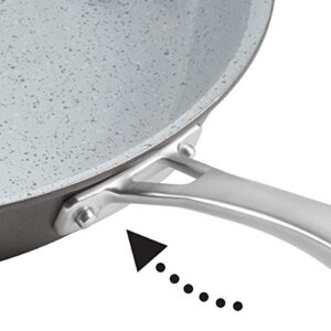 Trudeau Pure Ceramic Frying Pan, 12-Inch, Grey