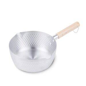 traditional japanese aluminum yukihira saucepan (9.4 inch)