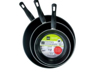 bulk buys oc644-2 stainless steel non-stick frying pan set