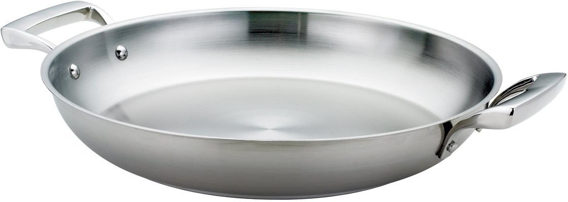 Browne 12-1/2" Stainless Steel Paella Pan