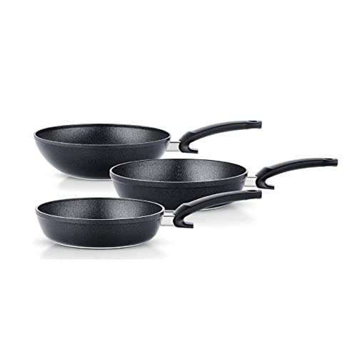 Fissler Adamant Comfort Non-Stick Frying Pan & Wok - 3 Piece Set - 9.5" & 11" Frying Pans - Frying Pans - Non-Stick Surface - Dishwasher Safe - Works on All Stovetops