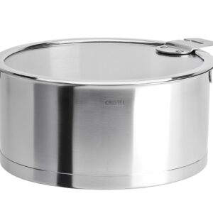 Cristel Strate Saucepan, 1 quart, Silver