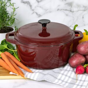 Hell's Kitchen 5 Qt. Cast Iron Dutch Oven