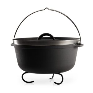 GSI Outdoors Guidecast 7qt Dutch Oven | Cast Iron Dutch Oven for Camping, Cabin and Home Kitchen