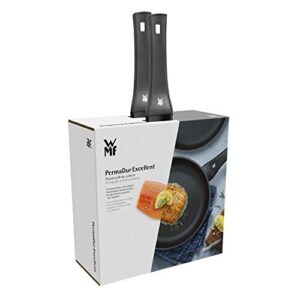 WMF Frying Pan-Set 2-Piece Coated Ø 24, 28 cm PermaDur Excellent Plastic Handle with Flame Protection Aluminium PermaDur Suitable for Induction Hobs Wash By Hand