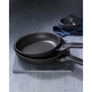 WMF Frying Pan-Set 2-Piece Coated Ø 24, 28 cm PermaDur Excellent Plastic Handle with Flame Protection Aluminium PermaDur Suitable for Induction Hobs Wash By Hand