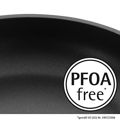 WMF Frying Pan-Set 2-Piece Coated Ø 24, 28 cm PermaDur Excellent Plastic Handle with Flame Protection Aluminium PermaDur Suitable for Induction Hobs Wash By Hand