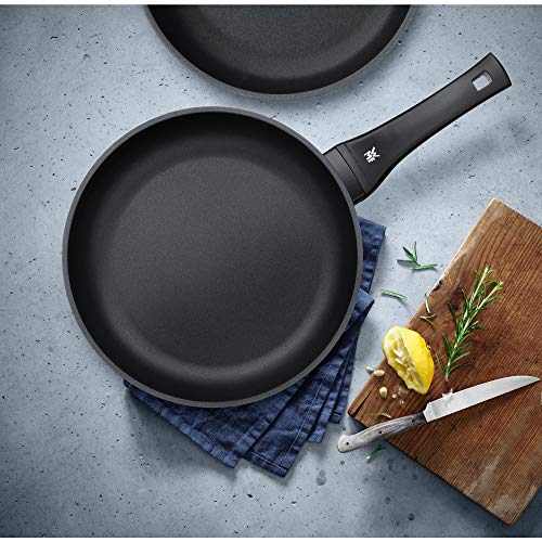 WMF Frying Pan-Set 2-Piece Coated Ø 24, 28 cm PermaDur Excellent Plastic Handle with Flame Protection Aluminium PermaDur Suitable for Induction Hobs Wash By Hand