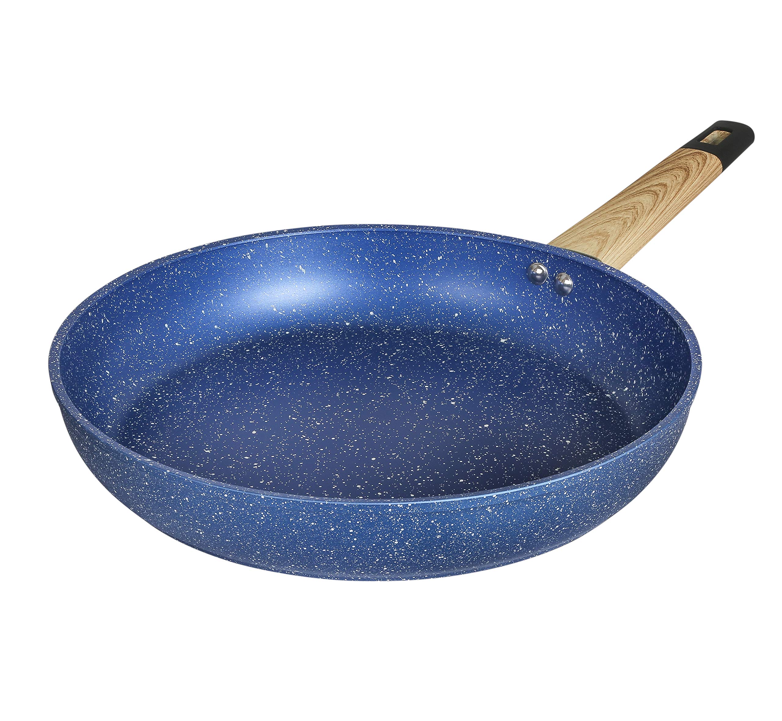 Art of Cooking 12" Granite Nonstick Frying Pan Omelet Skillet Cookware (Induction Compatible) (Ocean Blue)