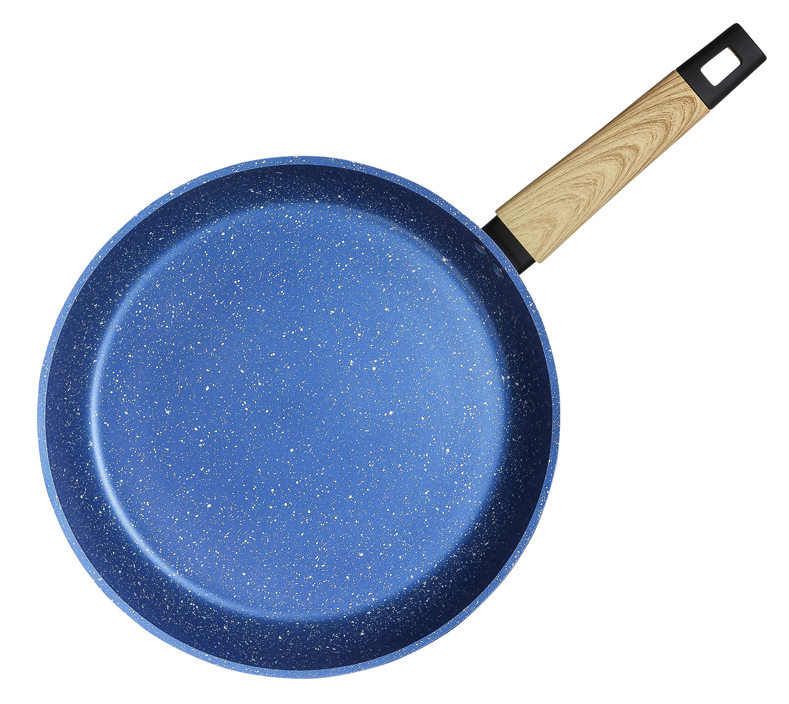 Art of Cooking 12" Granite Nonstick Frying Pan Omelet Skillet Cookware (Induction Compatible) (Ocean Blue)