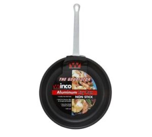 winco afp-10xc 10" round gladiator fry pan, 3003 aluminum alloy, excalibur coating - aluminum fry