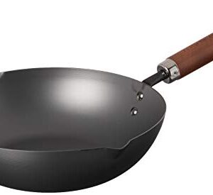 Yoshikawa Black Steel Fry Pan, 9