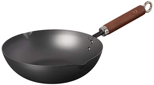 Yoshikawa Black Steel Fry Pan, 9