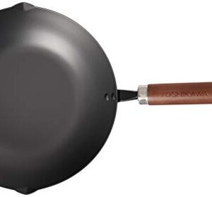 Yoshikawa Black Steel Fry Pan, 9