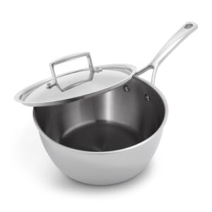 sur la table classic 5-ply stainless steel saucepan