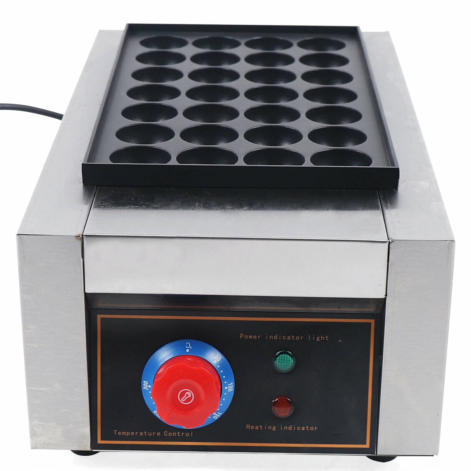 TFCFL Commercial Takoyaki Maker, 28PCs Octopus Fish Ball Machine Takoyaki Grill Maker with NonStick Plates,Fish Ball Maker,Electric Fish Ball Grill (28PCs)