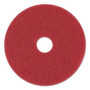 Boardwalk BWK4015RED 15 in. Buffing Floor Pads - Red (5/Carton)