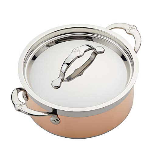 Hestan - CopperBond Collection - 100% Pure Copper Soup Pot, Induction Cooktop Compatible, 3 Quart