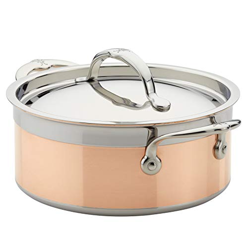 Hestan - CopperBond Collection - 100% Pure Copper Soup Pot, Induction Cooktop Compatible, 3 Quart