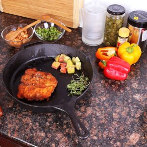 Utopia Kitchen Pre-Seasoned Cast Iron Skillet Set 3-Piece - 6 Inch, 8 Inch and 10 Inch (Bulk Pack of 4)