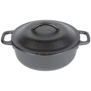 lodge 8in cast iron serving pot pre-seasoned 2-quart