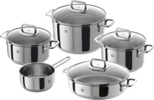 zwilling quadro – 5 piece cookware set, silver colour, 58 x 35 x 30 cm