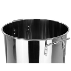 Thaweesuk Shop Stock Pot Stainless Steel 60 QT Steamer Vaporera Tamalera for Tamales (15Gallon) Height 16.5" Diameter 18.5" of Set