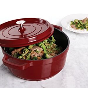 Crock-Pot Edmound Dutch Oven, 5 quart, Red