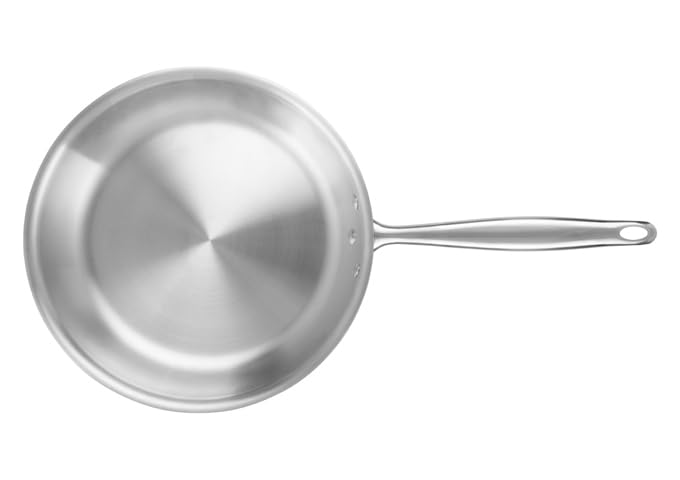 WINCO Tri-Ply Frying Pan, Silver