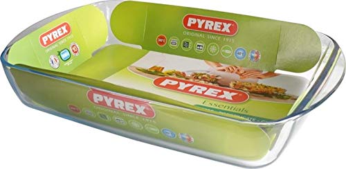 Pyrex Essentials Glass Rectangular Roaster high Resistance 40x27x7 cm