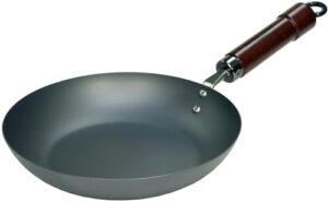 river light iron frying pan, kyoku, japan, 7.1 inches (18 cm), induction compatible, wok, made in japan