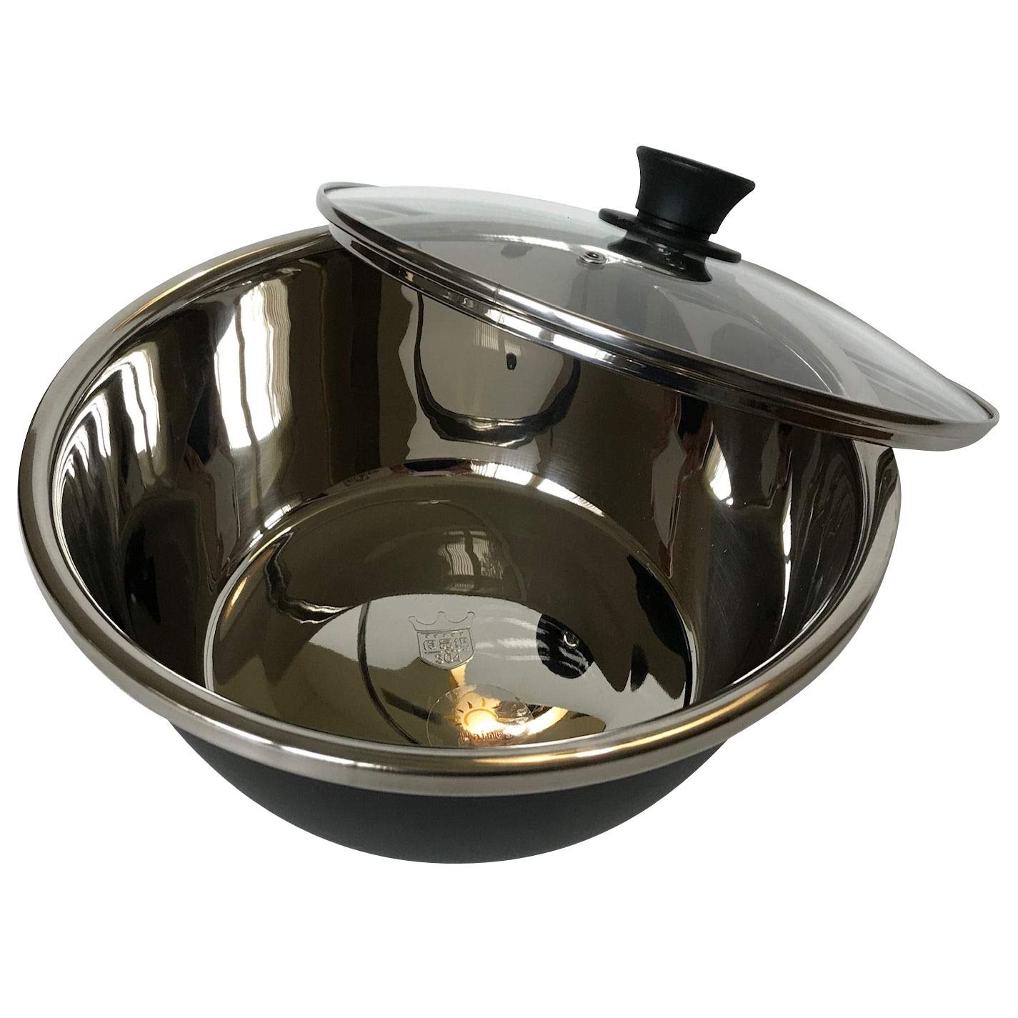 Haines Dutch Oven - 4 ½ Qt. Stainless Steel Pot with Glass Lid