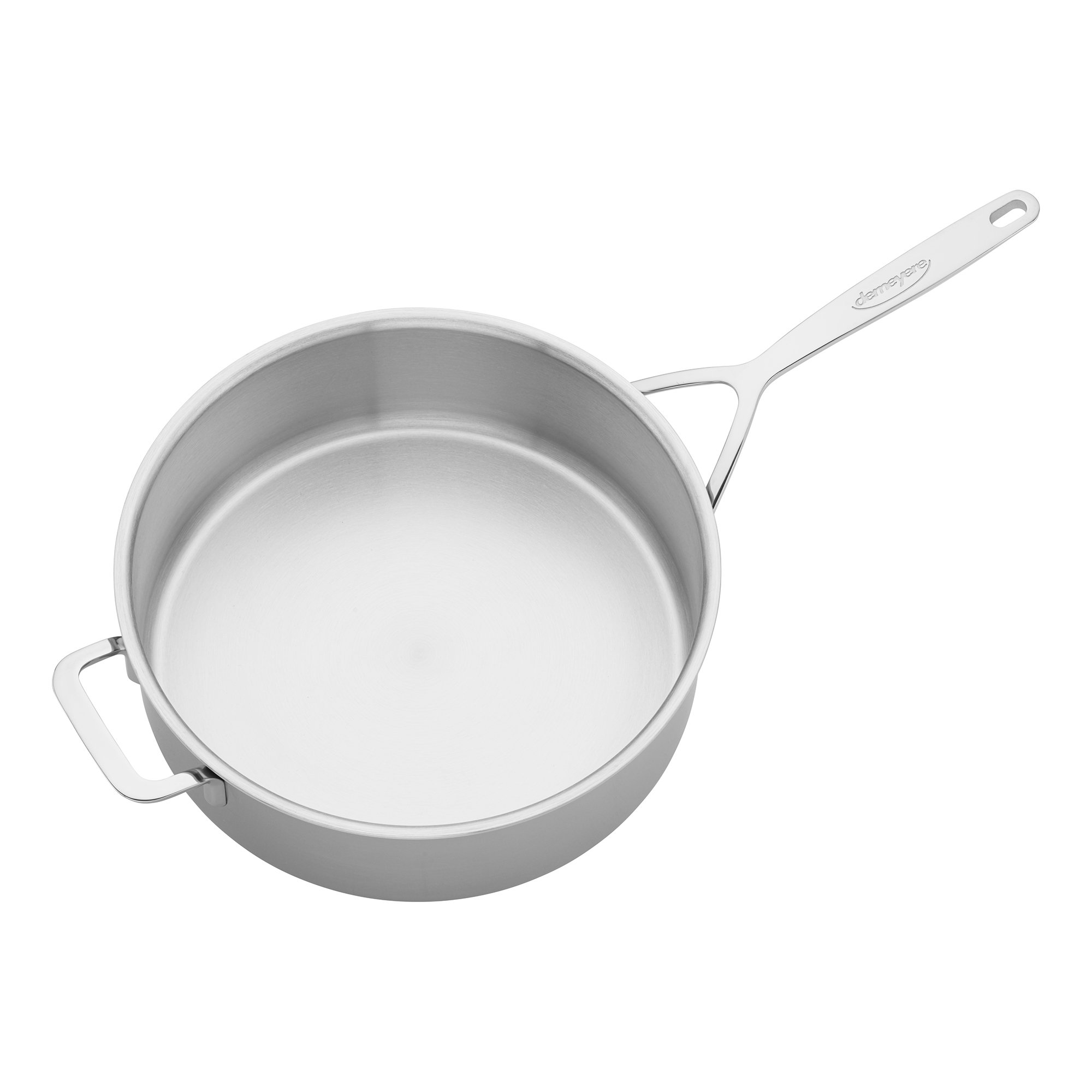 Demeyere 5-Plus Stainless Steel 6.5-qt Saute Pan with Helper Handle