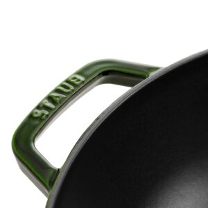 STAUB Cast Iron, Wok, Basil, 30 cm