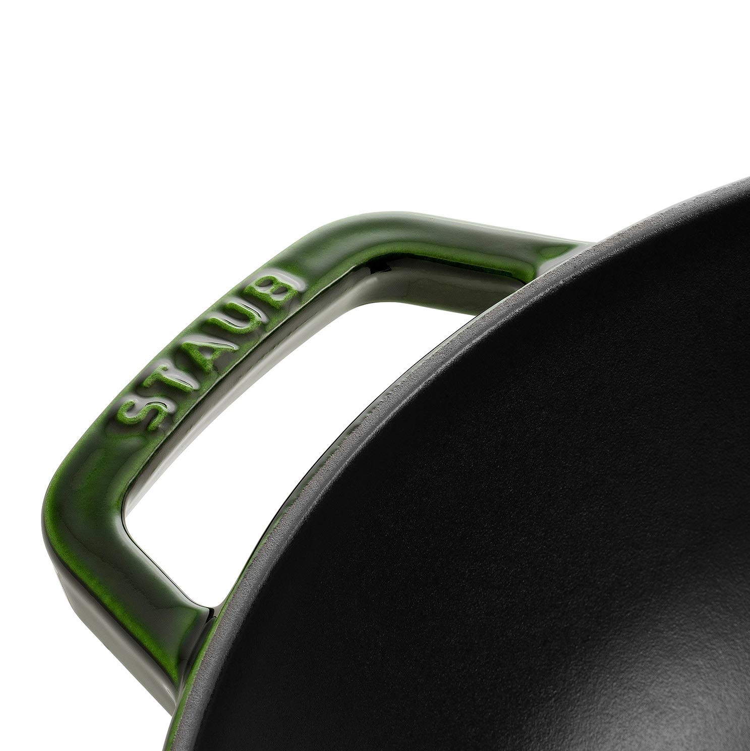 STAUB Cast Iron, Wok, Basil, 30 cm