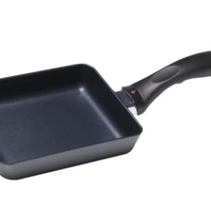 Swiss Diamond Japanese Omelet Pan (Tamagoyaki) 5"x7" HD Nonstick Diamond Coated Aluminum, Dishwasher & Oven Safe Grey