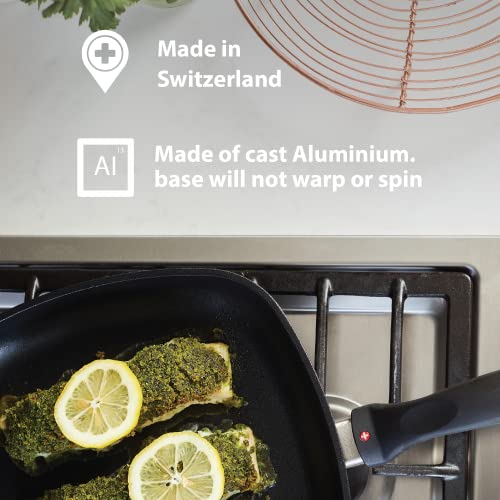 Swiss Diamond Japanese Omelet Pan (Tamagoyaki) 5"x7" HD Nonstick Diamond Coated Aluminum, Dishwasher & Oven Safe Grey