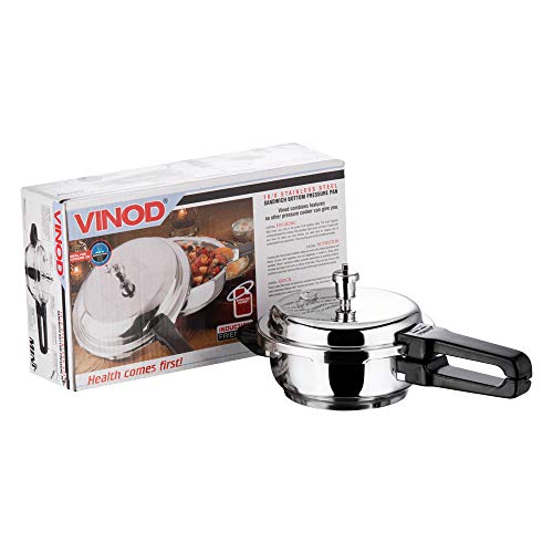 Vinod P-Sen Splendid Stainless Steel Sandwich Bottom Pressure Pan, Senior