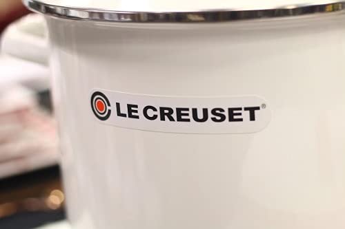 Le Creuset Enamel On Steel Stockpot, 8 quarts, White