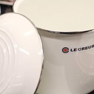 Le Creuset Enamel On Steel Stockpot, 8 quarts, White